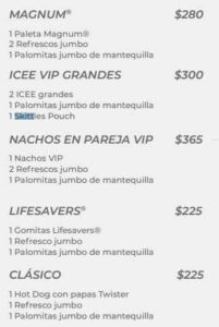 Cinepolis Menu Mexico | Tarifas Vigentes 2024